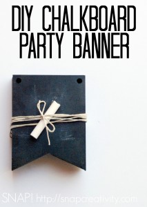 Easy DIY Chalkboard Banner | Tauni Everett