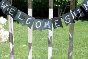 Easy DIY Chalkboard Banner | Tauni Everett