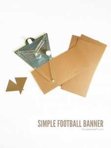 Simple 10 Minute Football Banner | Tauni Everett