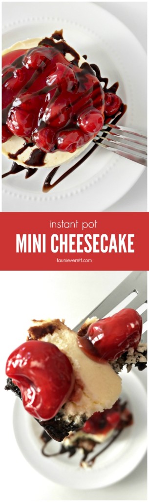 Instant Pot Mini Cheesecake with Oreo Crust | Tauni Everett