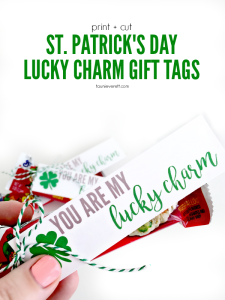 Print + Cut Struck Gold St. Patrick's Day Gift Tag | Tauni Everett