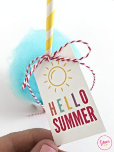 Free Print + Cut Hello Summer Gift Tag | Tauni Everett