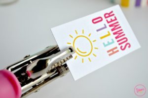 Free Print + Cut Hello Summer Gift Tag | Tauni Everett