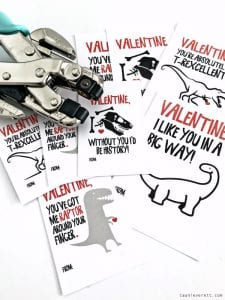 Dinosaur Valentine's Day Printable Gift Tags | Tauni Everett